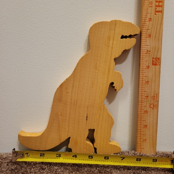 Accents | Unpainted Wooden Dinosaur Decor Tyrannosaurus T Rex ...